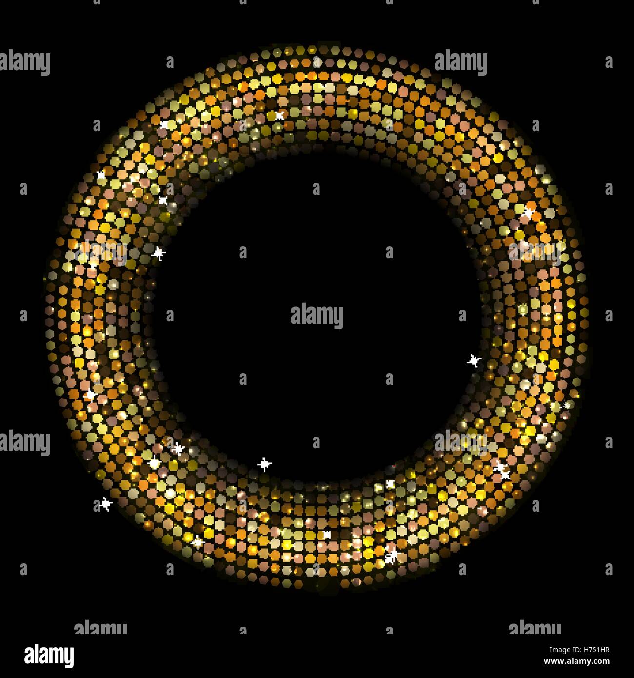 Circle Radius Abstract Golden Background Vector Illustration Stock ...