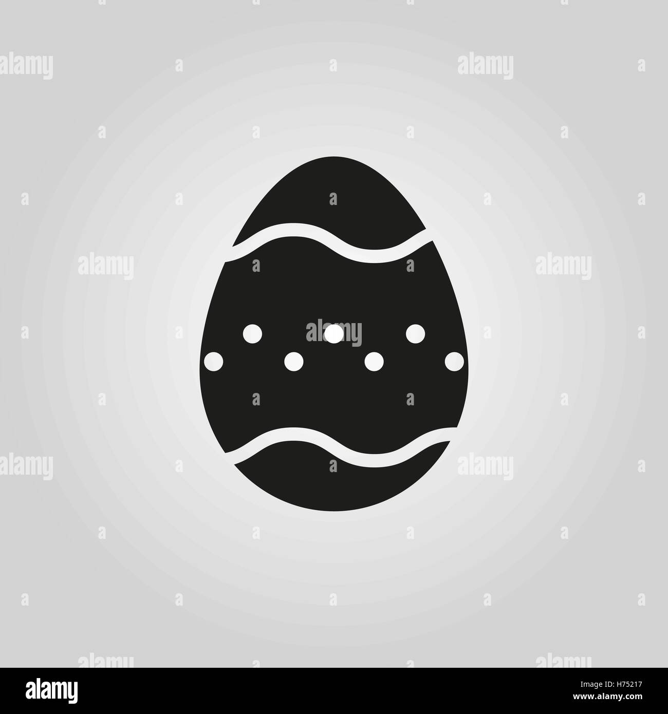 The egg icon. Easter symbol. UI. Web. Logo. Sign. Flat design. App ...
