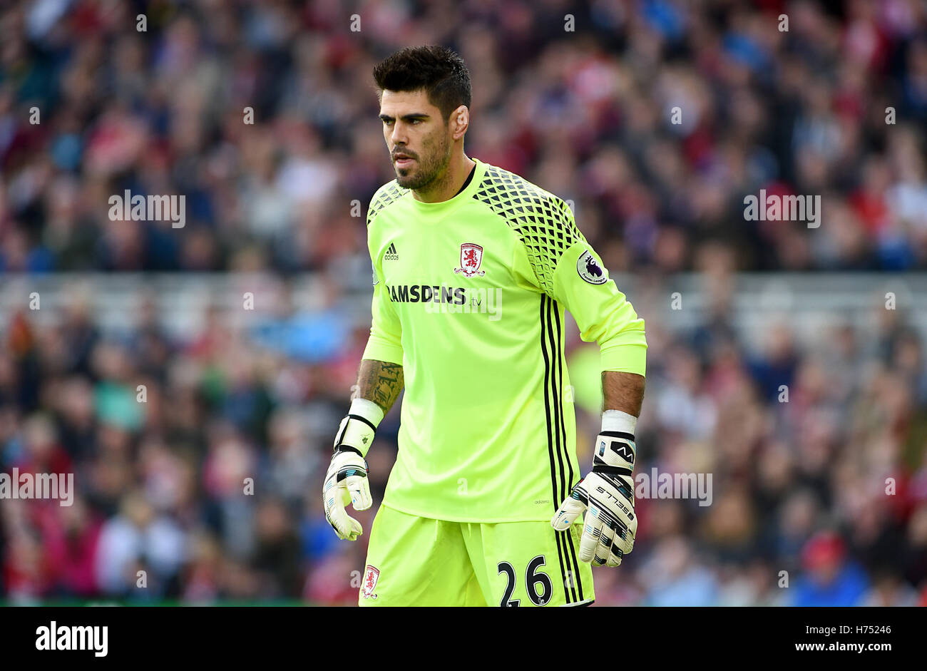 Middlesbrough goalkeeper Victor Valdes Stock Photo - Alamy