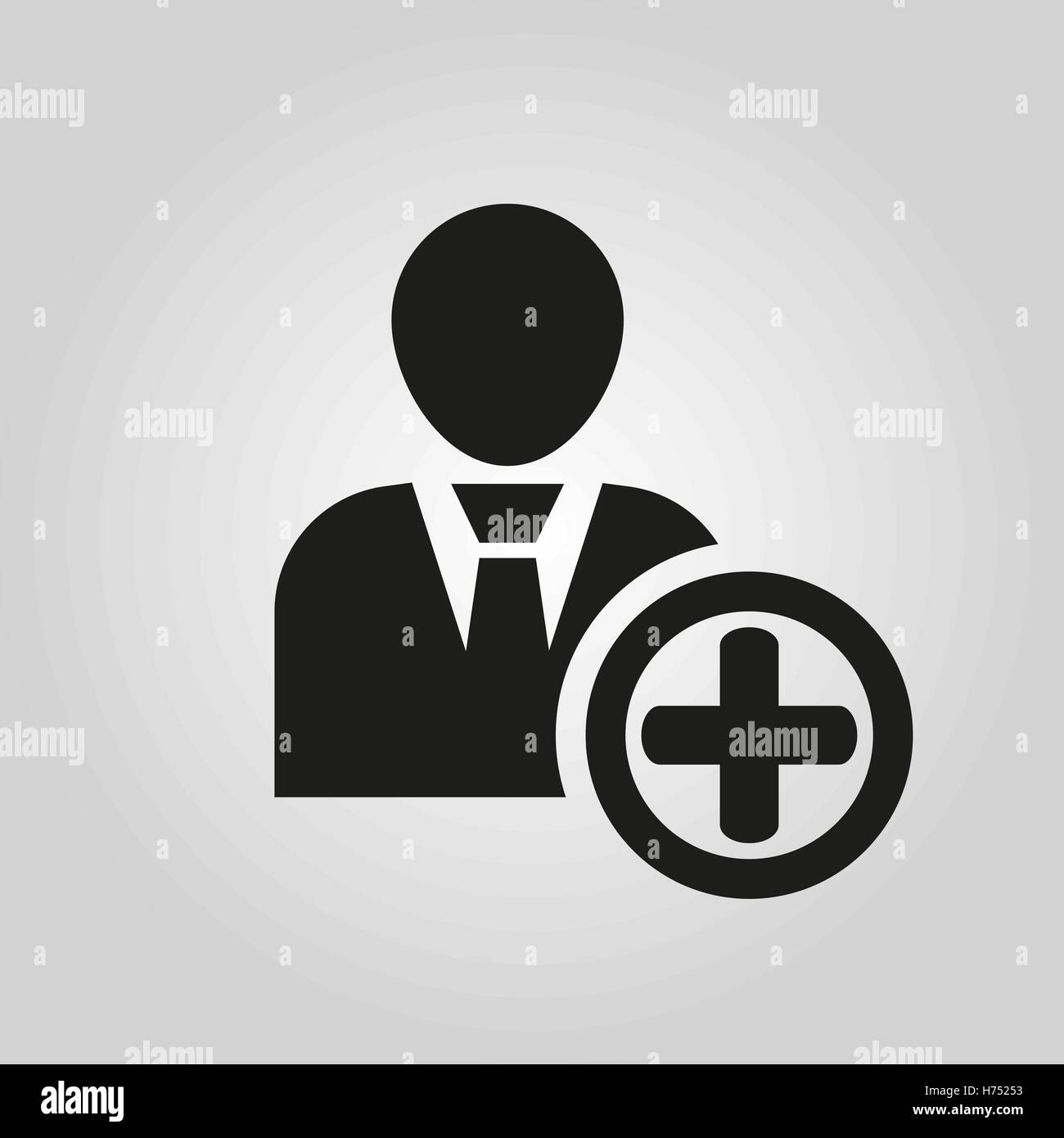 The add user icon. Add friend and avatar symbol. UI. Web. Logo. Sign ...