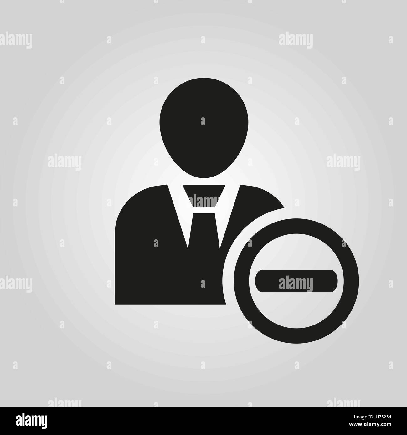 The delete user icon. Delete a user friend and avatar symbol. UI. Web ...