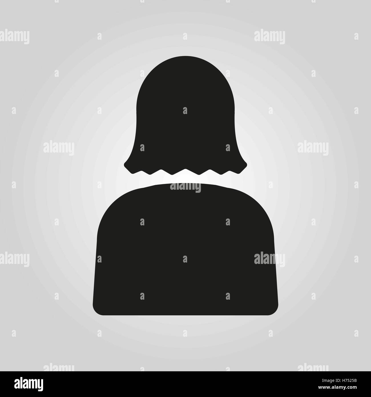 The woman icon. Lady and girl, avatar, people symbol. UI. Web. Logo ...