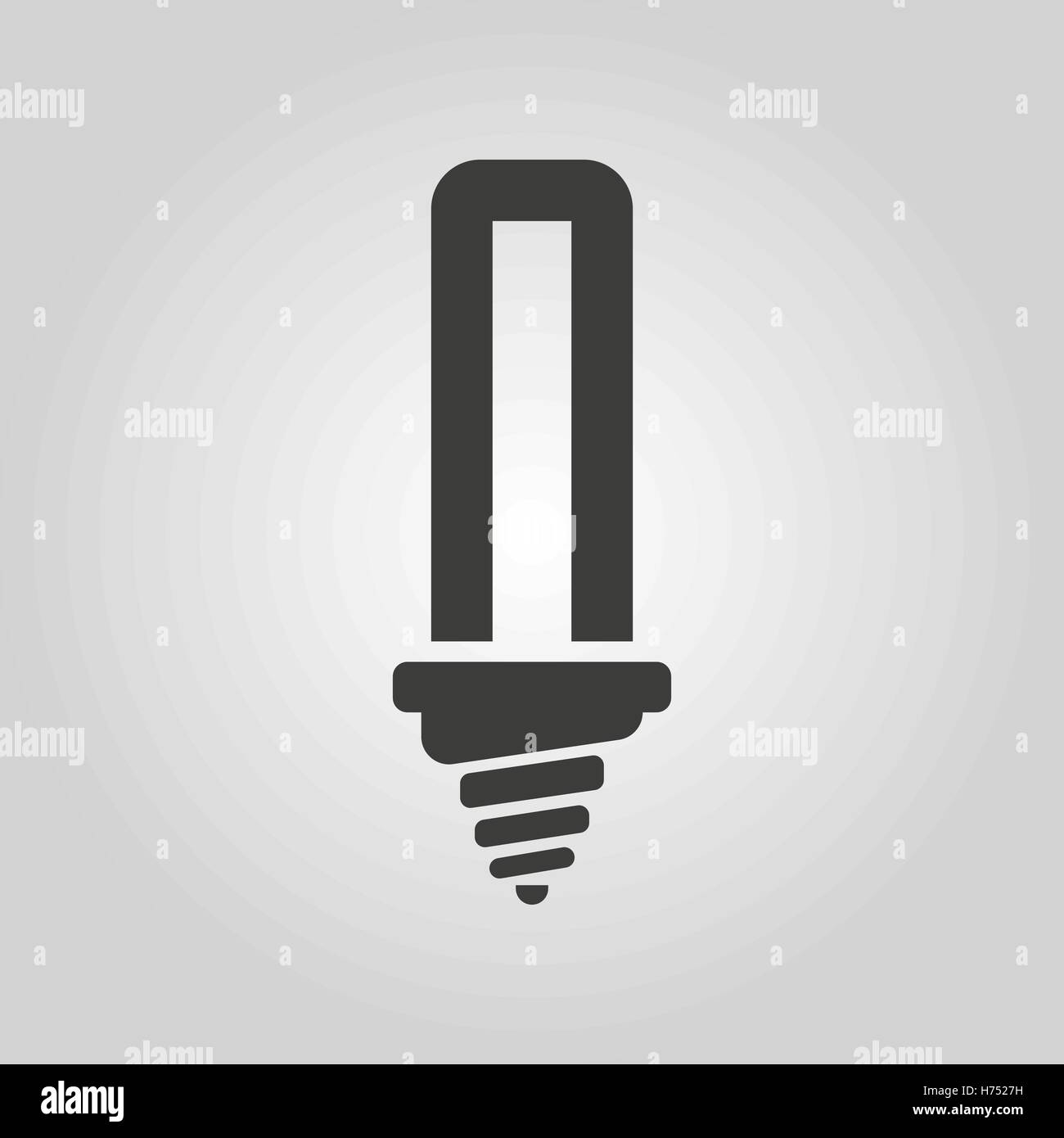 The fluorescent light bulb icon. Lamp and bulb, lightbulb symbol.UI ...