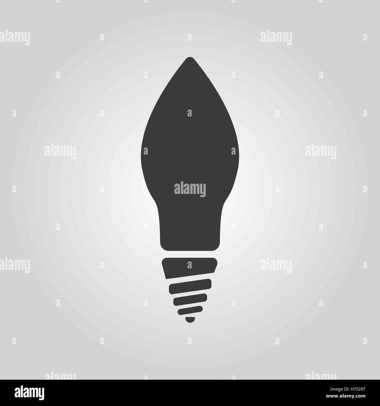 The incandescent lamp icon. Lamp and bulb, lightbulb, filament lamp ...