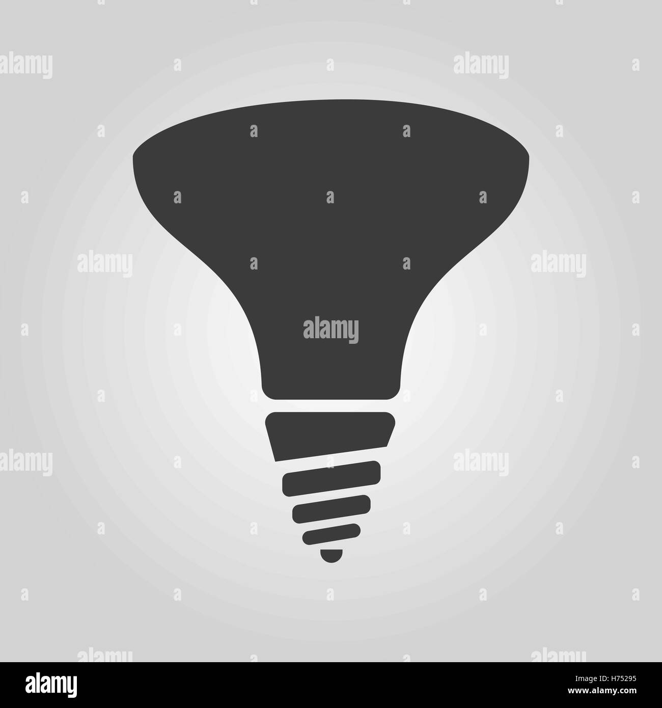 The halogen bulb icon. Lamp and bulb, lightbulb symbol.UI. Web. Logo ...