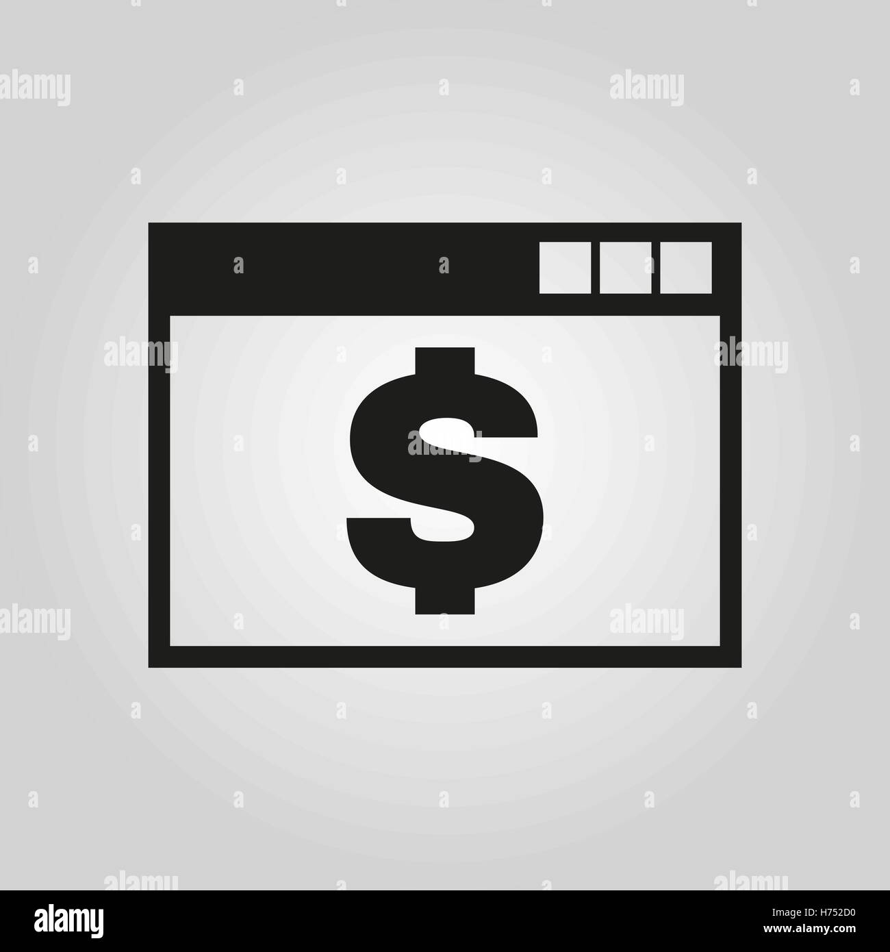 The payment icon. Pay and e-commerce, dollar, money symbol. UI. Web ...