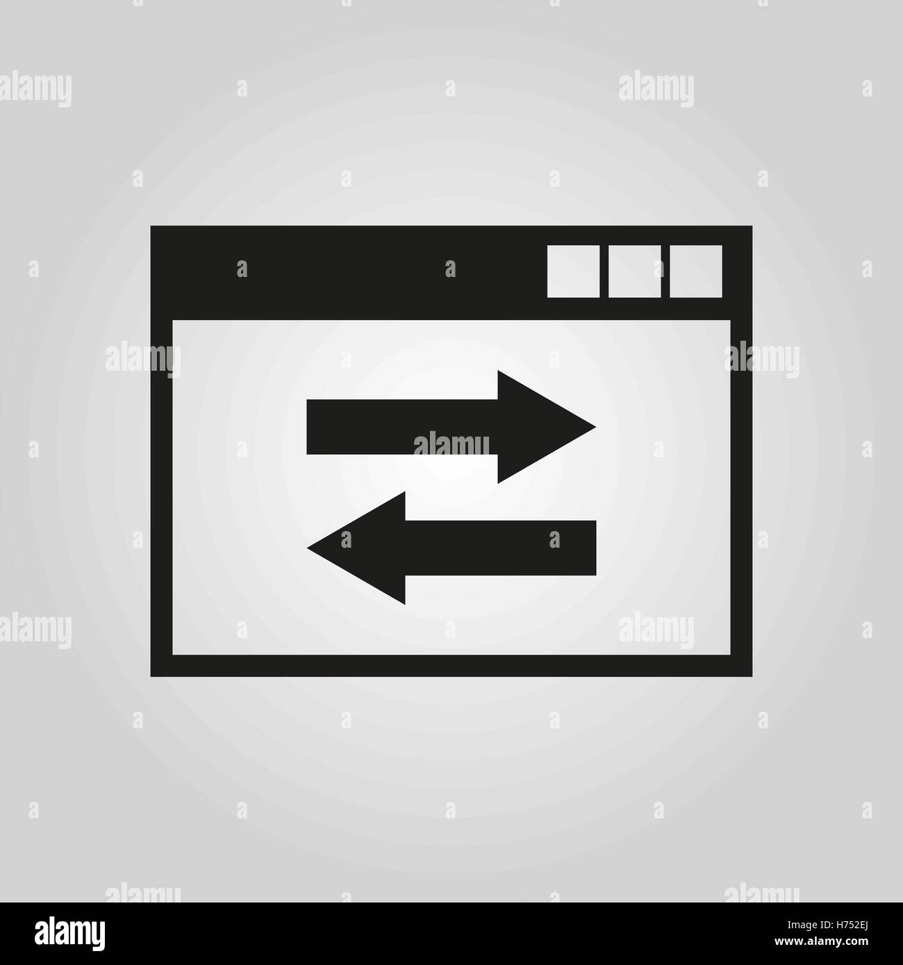 The website link icon. WWW and browser, development, seo symbol. UI ...
