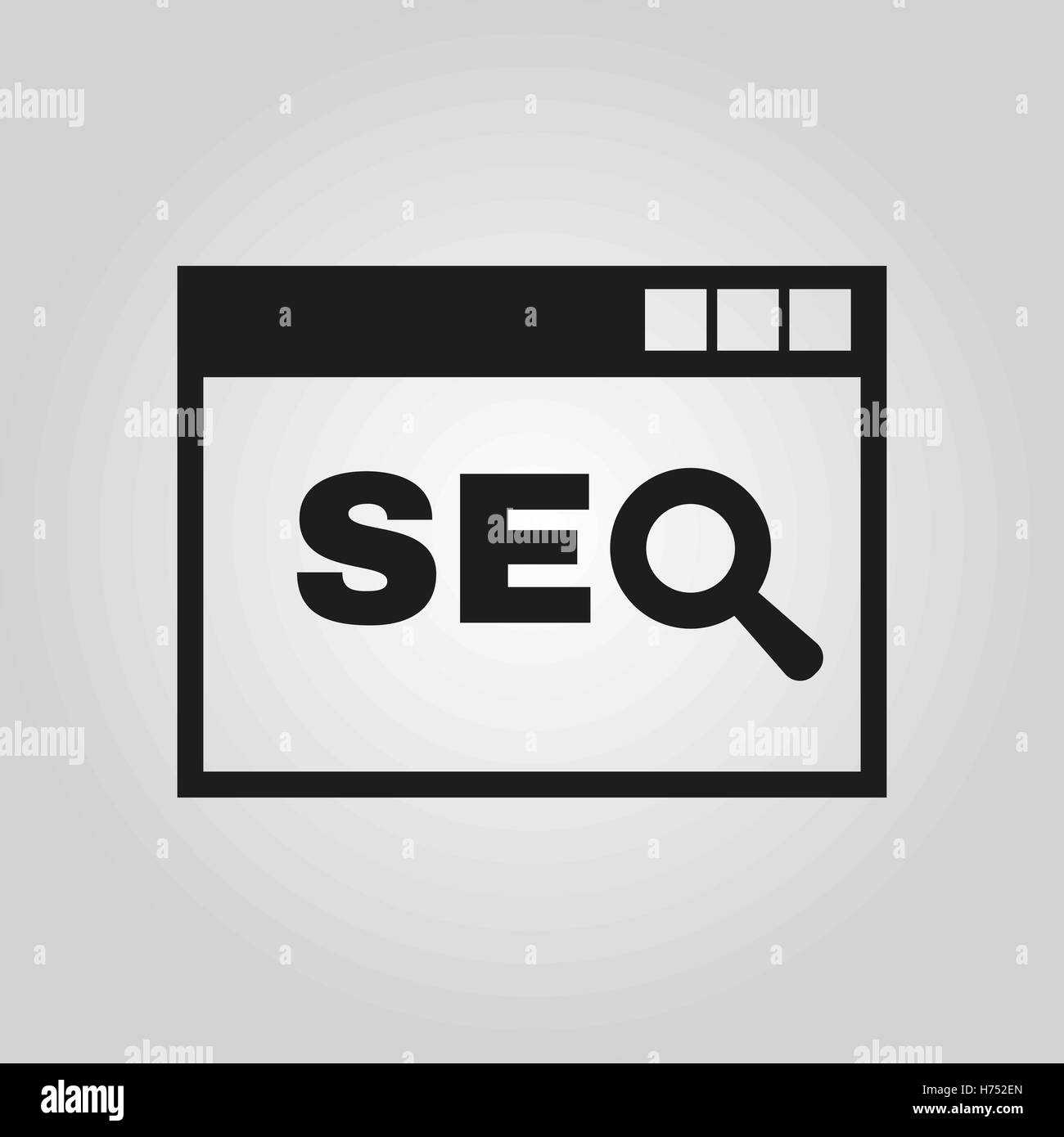 The SEO icon. WWW and browser, development, search symbol. UI. Web ...