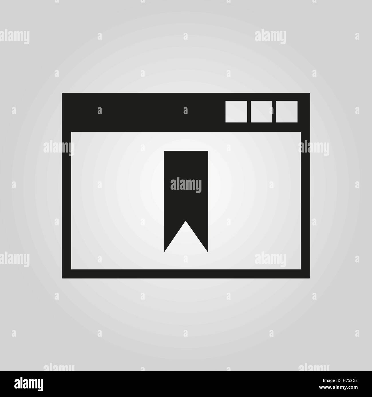 Bookmark browser icon. vector design. Bookmark browser symbol. web ...