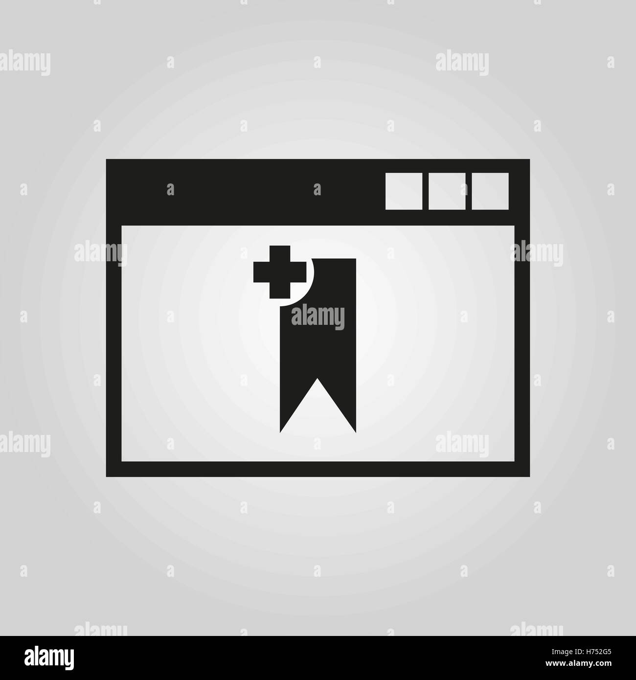Bookmark browser icon. vector design. Bookmark browser symbol. web ...