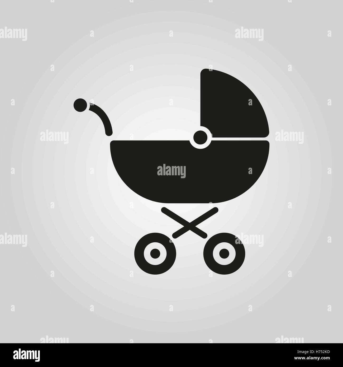 Pram icon. Baby buggy vector design. Baby carriage symbol. web. graphic ...