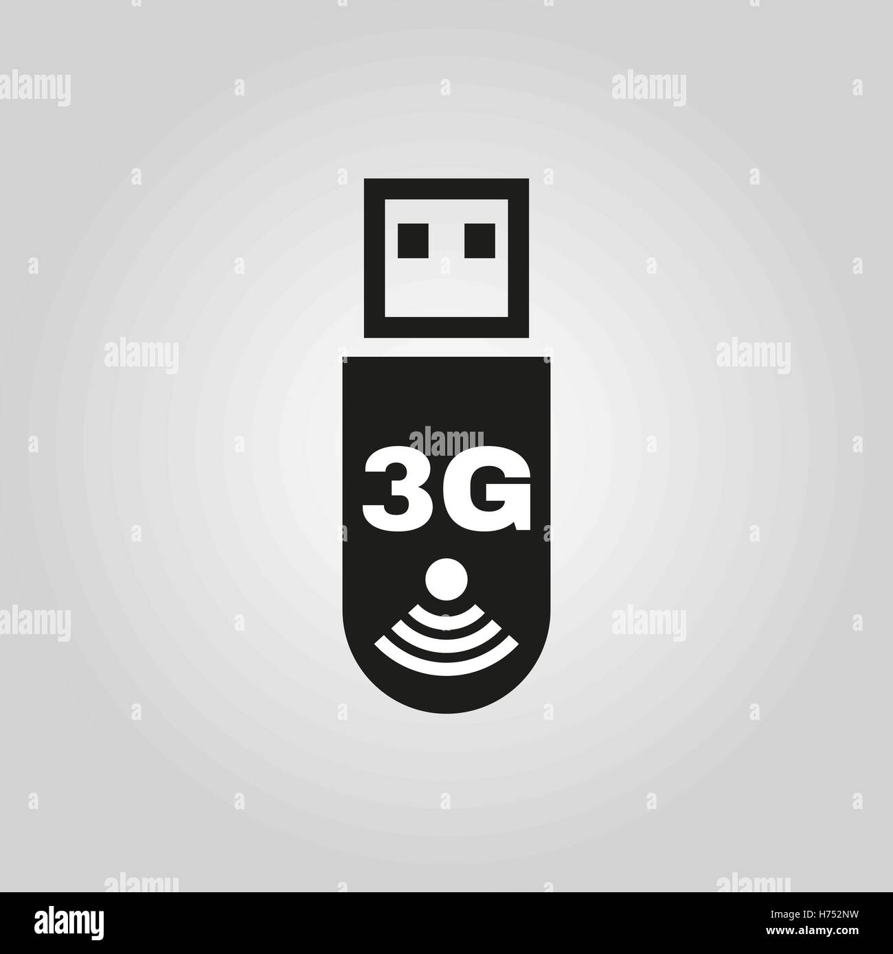 The 3g adapter icon. Transfer and connection, data symbol. UI. Web ...