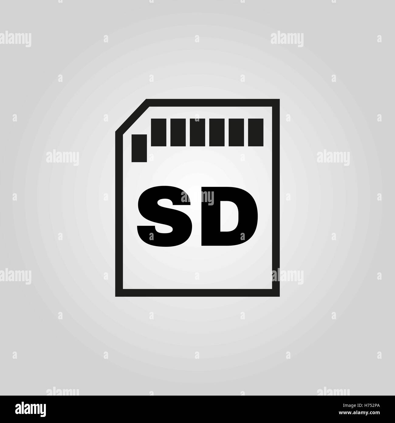 The sd card icon. Transfer and connection, data symbol. UI. Web. Logo ...
