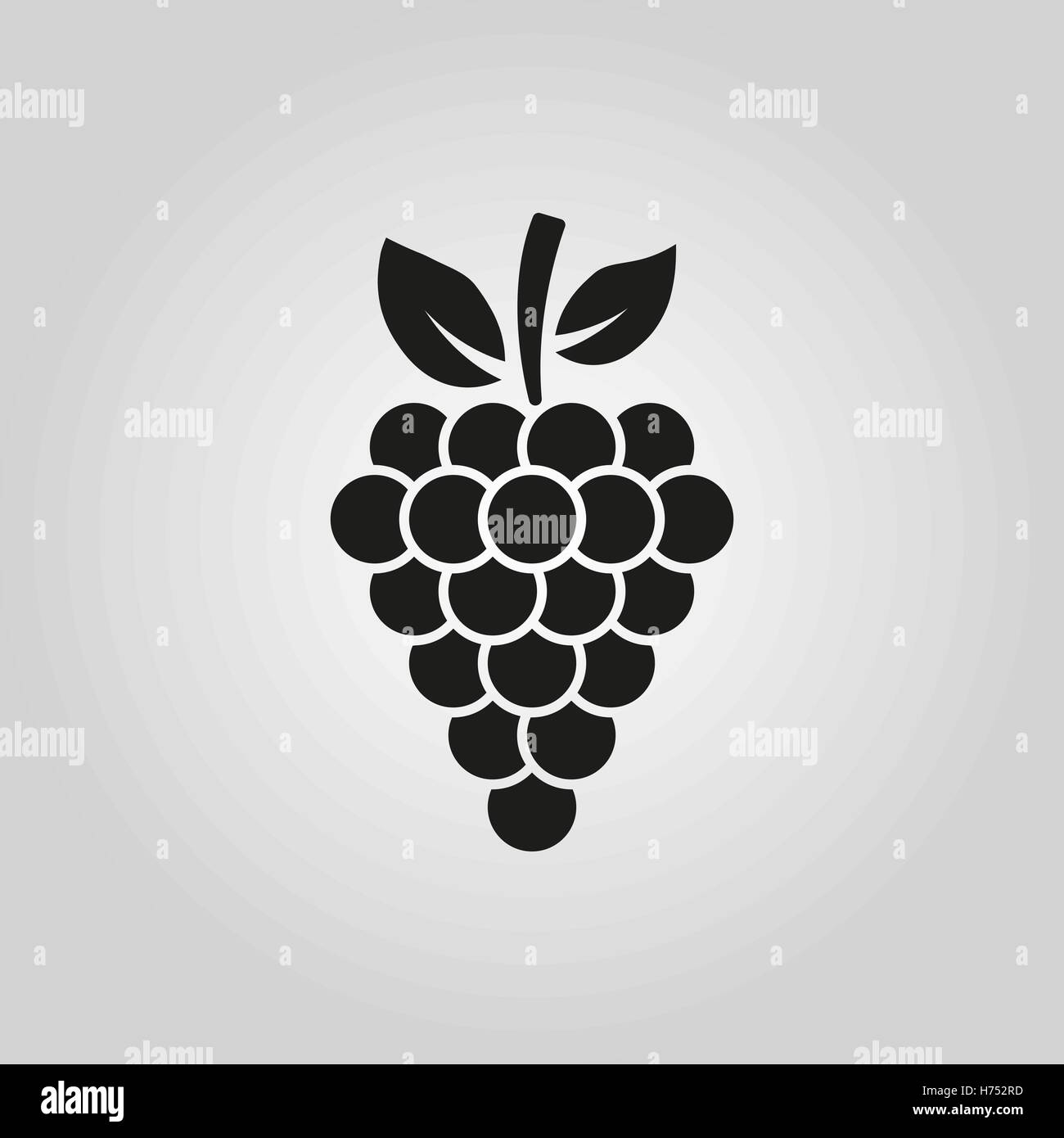 The grapes icon. Grape symbol. UI. Web. Logo. Sign. Flat design. App. Stock vector Stock Vector ...