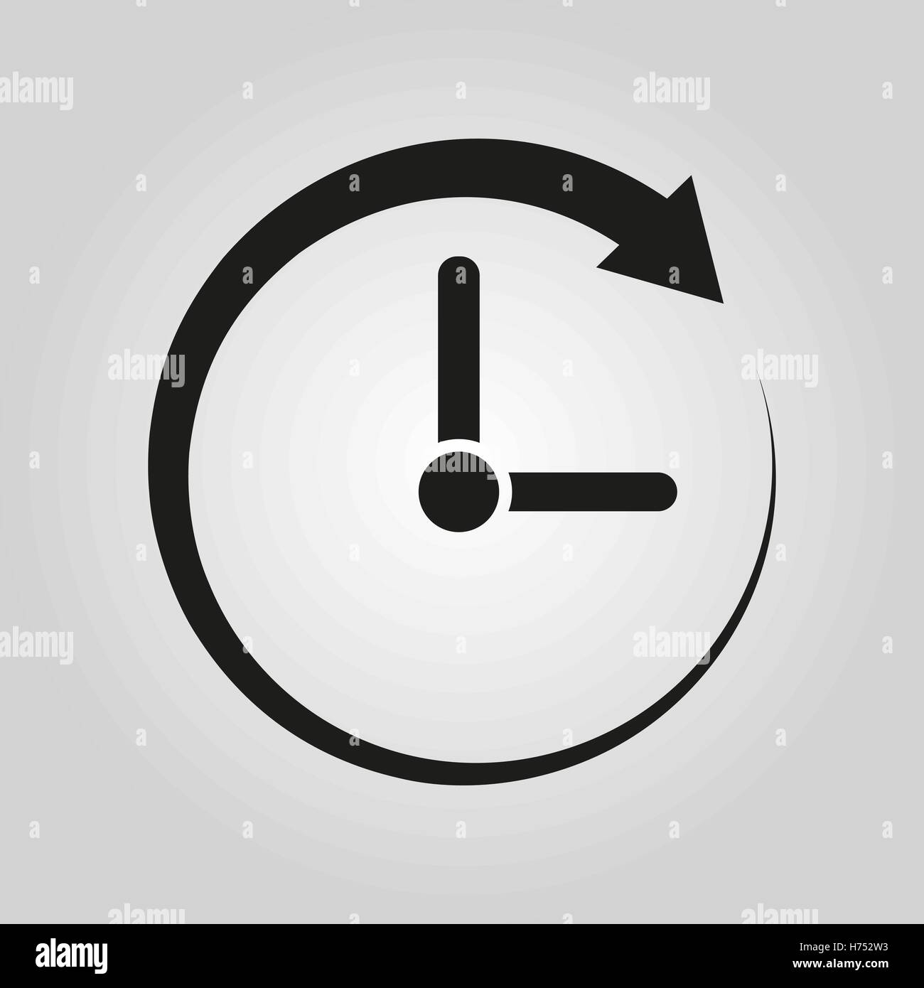 Time icon. Time and watch, timer symbol. UI. Web. Logo. Sign. Flat ...