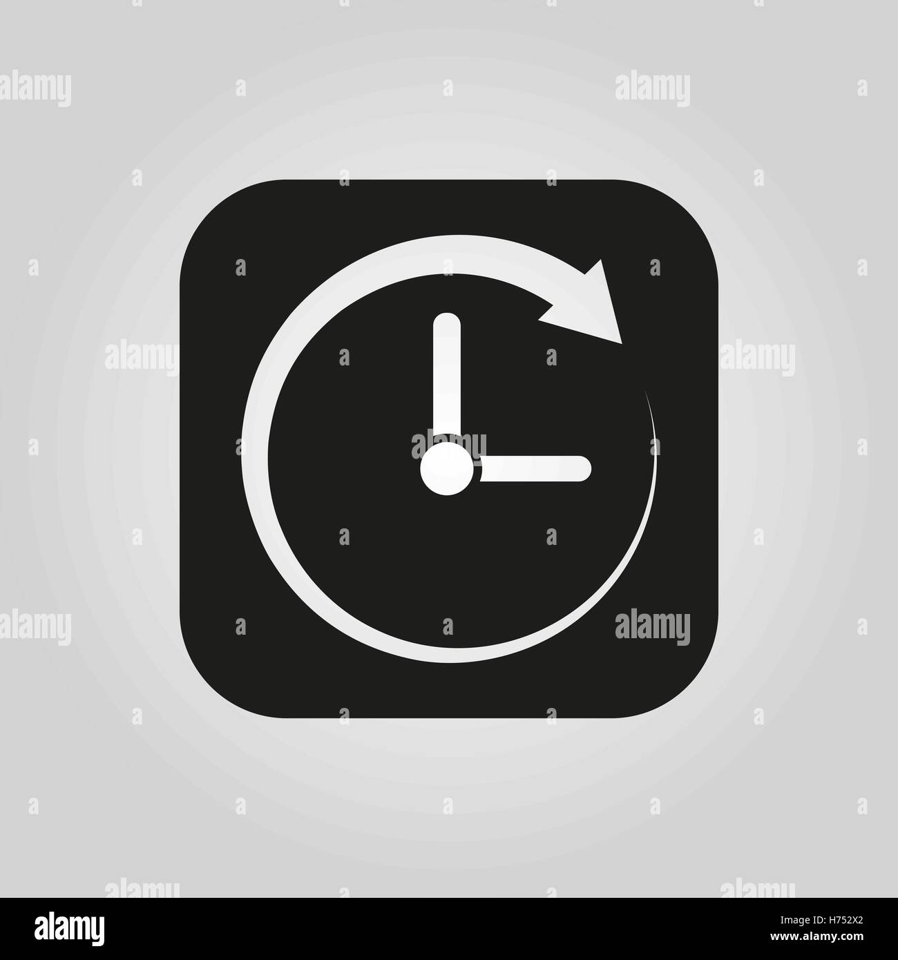 Time icon. Time and watch, timer symbol. UI. Web. Logo. Sign. Flat ...