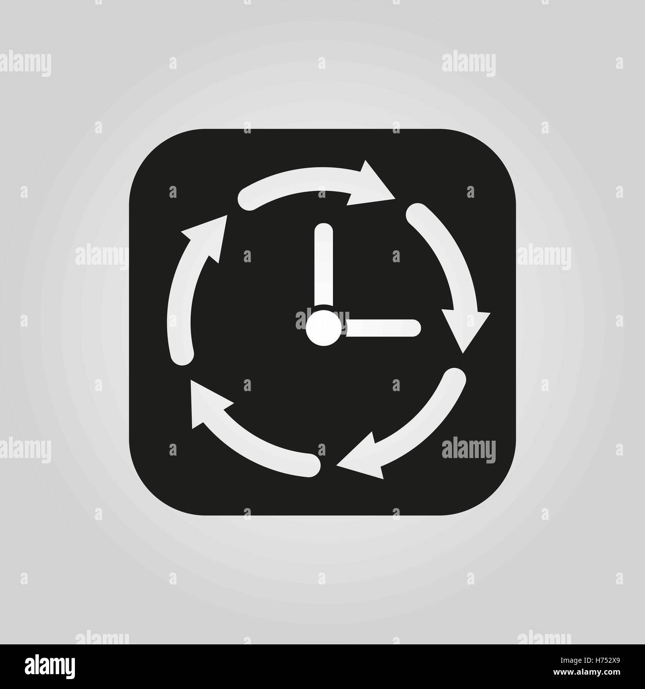 Time icon. Time and watch, timer symbol. UI. Web. Logo. Sign. Flat ...