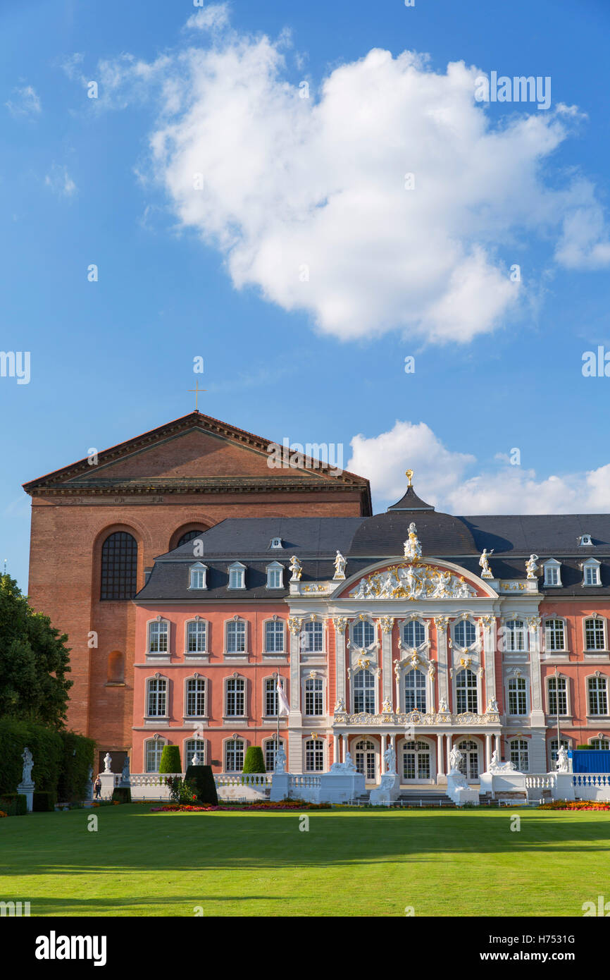 Basilica of Constantine and Rococo Palace, Trier, Rhineland-Palatinate ...