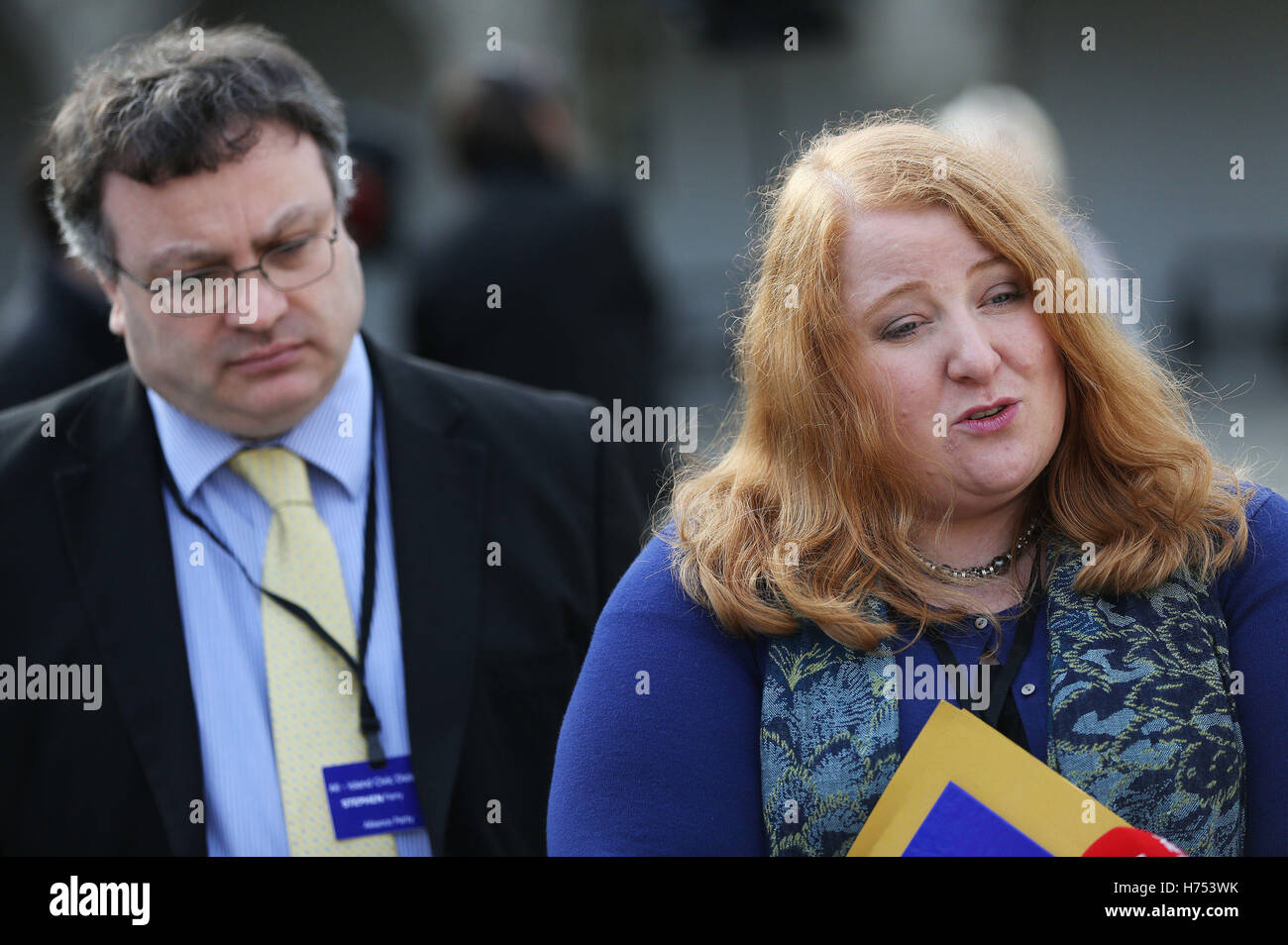 Alliance Party leader Naomi Long and Stephen Farry at the All-Island ...