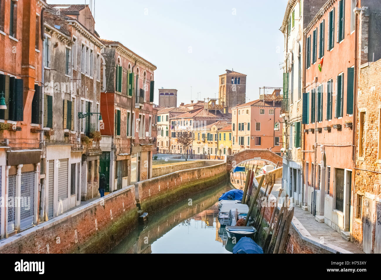 Old city narrow channel full hi-res stock photography and images - Alamy