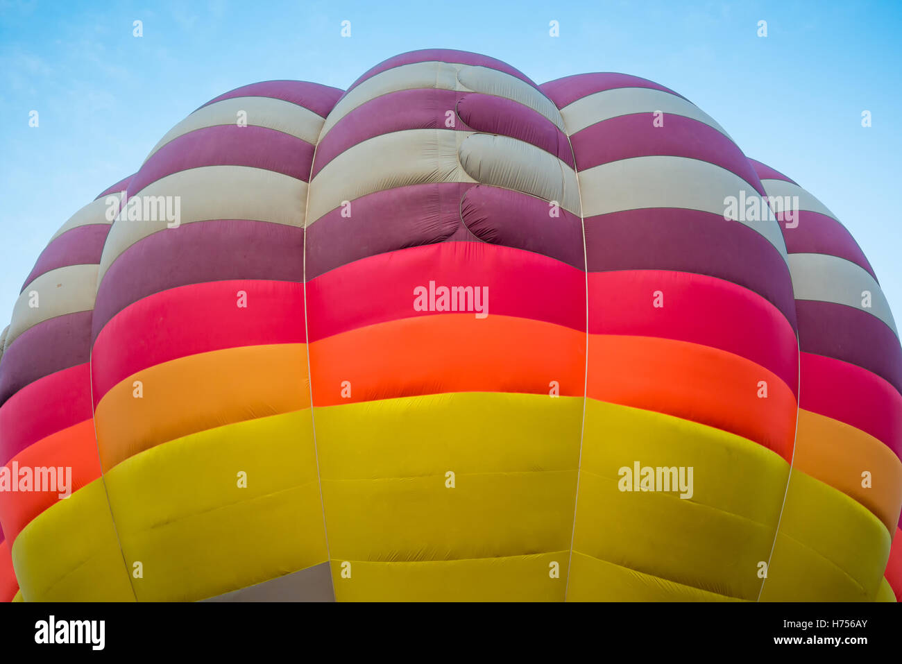 Hot air balloon in blue sky Stock Photo - Alamy