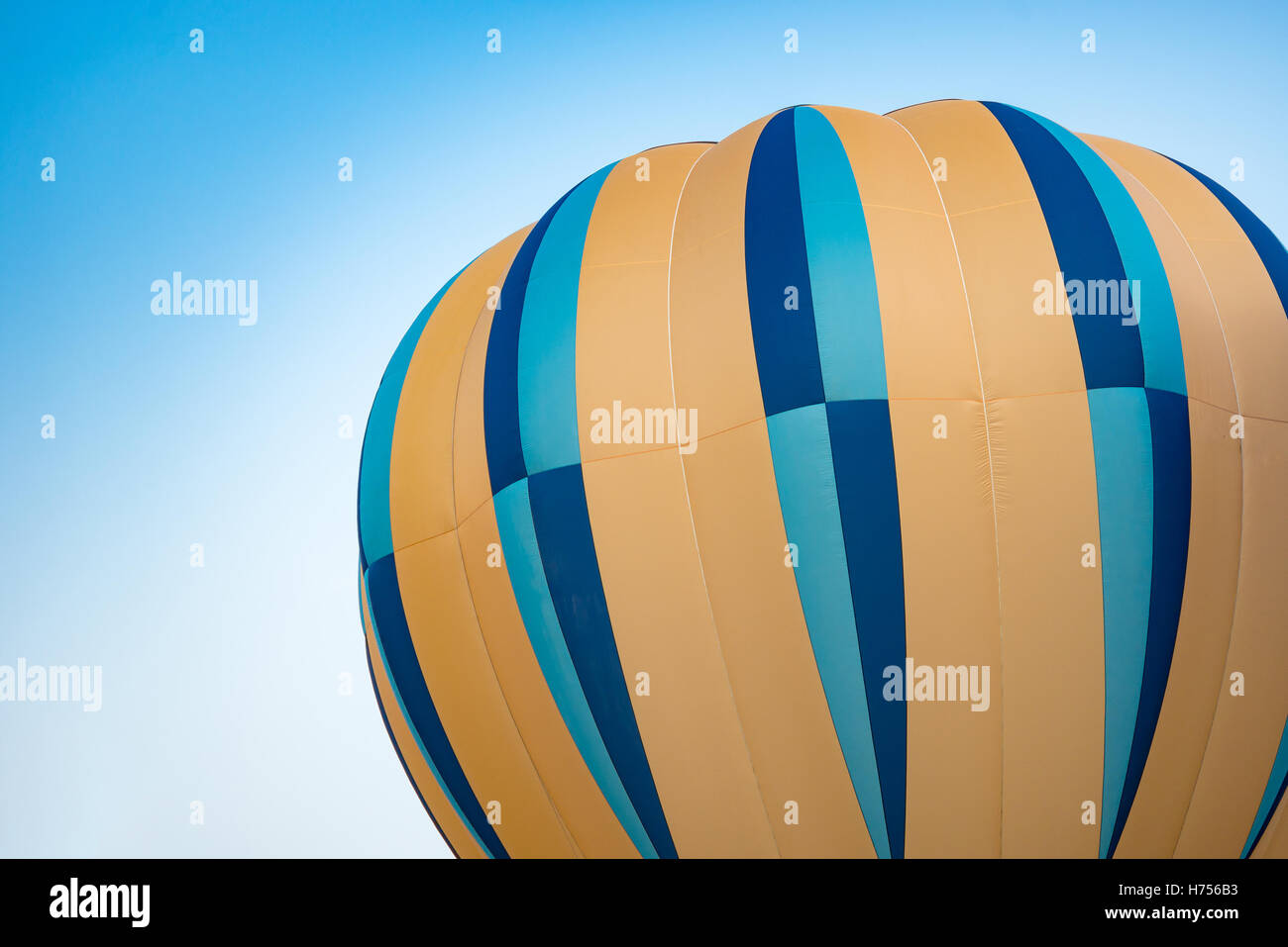 Hot air balloon in blue sky Stock Photo - Alamy