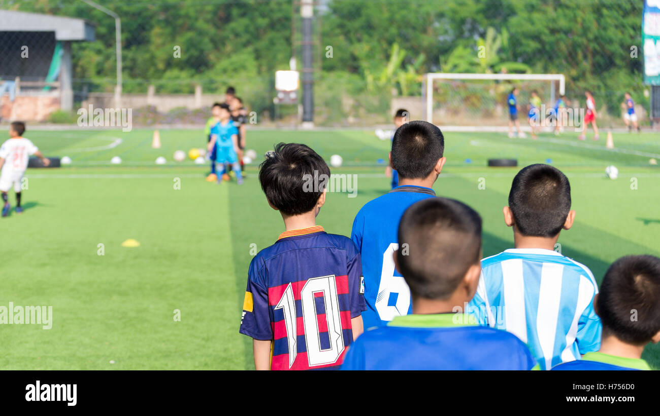 Children Training in Soccer academy Stock Photo - Alamy