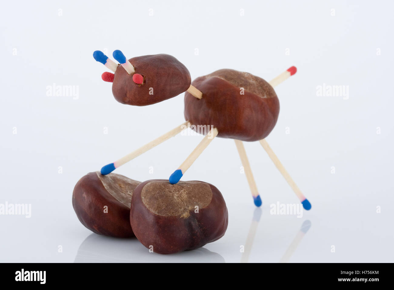 Chestnut figure on white background Stock Photo - Alamy