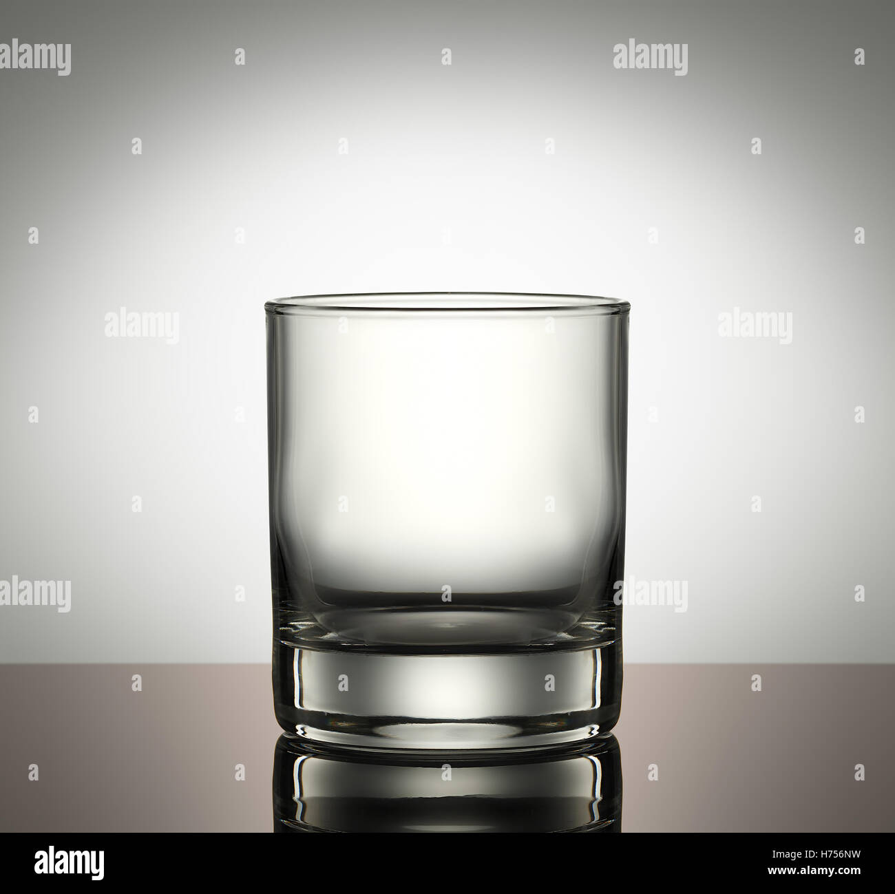 empty glass on white background Stock Photo - Alamy