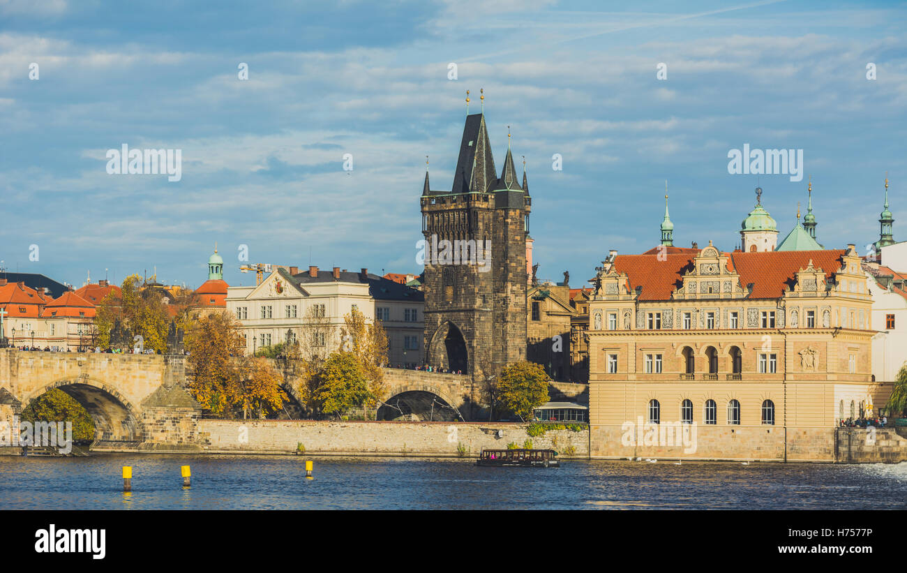 River danube prague charles bridge hi-res stock photography and images ...