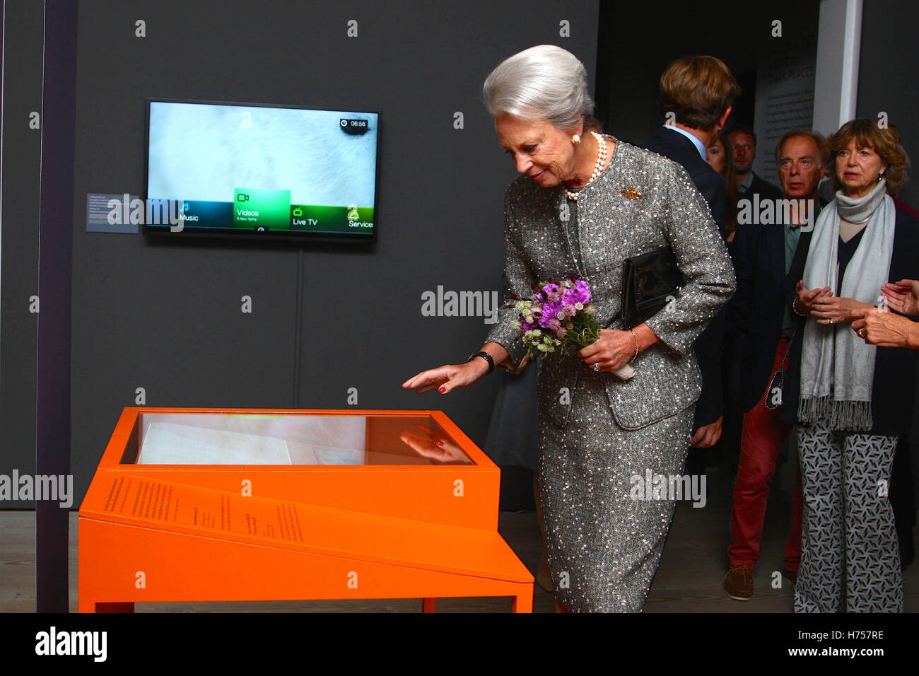 Princess Benedikte of Denmark attending the opening of the exhibition ...