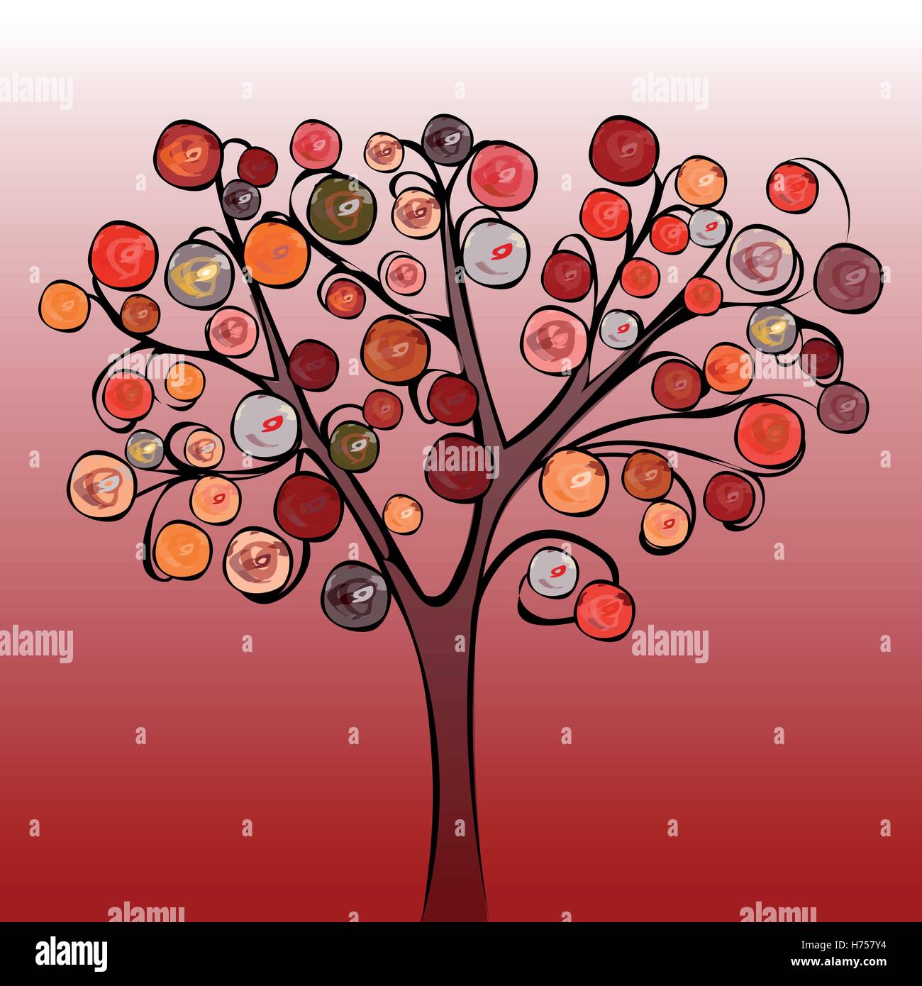 Tree colorful abstract background Stock Vector Image & Art - Alamy