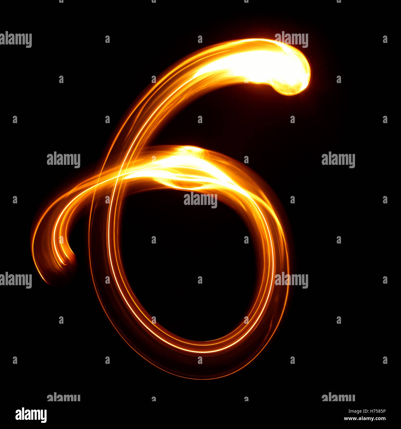 Six numbers hi-res stock photography and images - Alamy