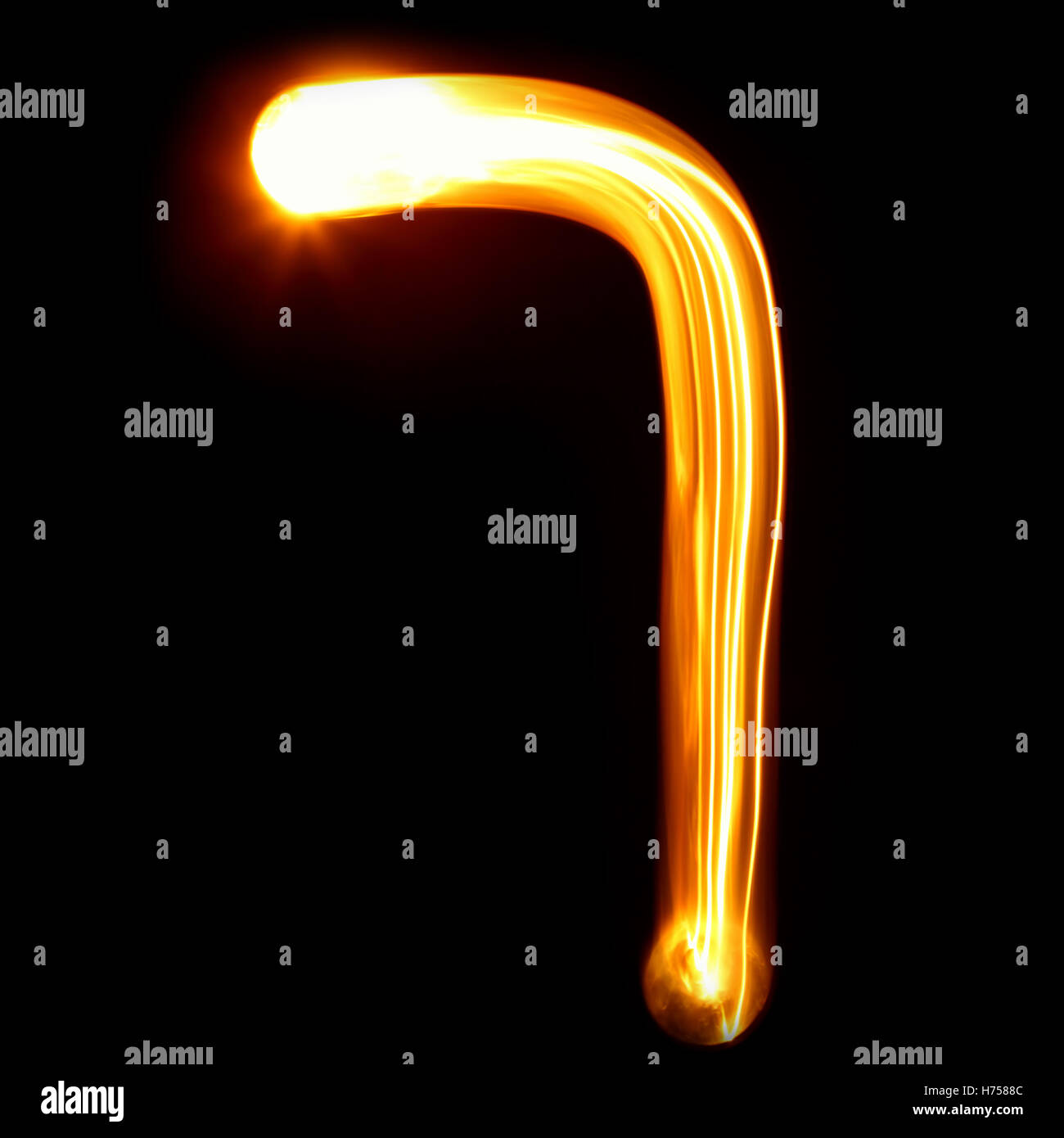 Kaf sofit - Letters of hebrew alphabet Stock Photo - Alamy