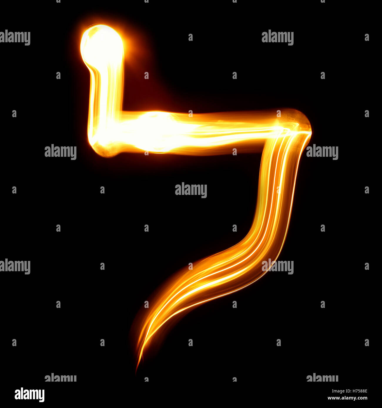 Lamed - Letters of hebrew alphabet Stock Photo - Alamy