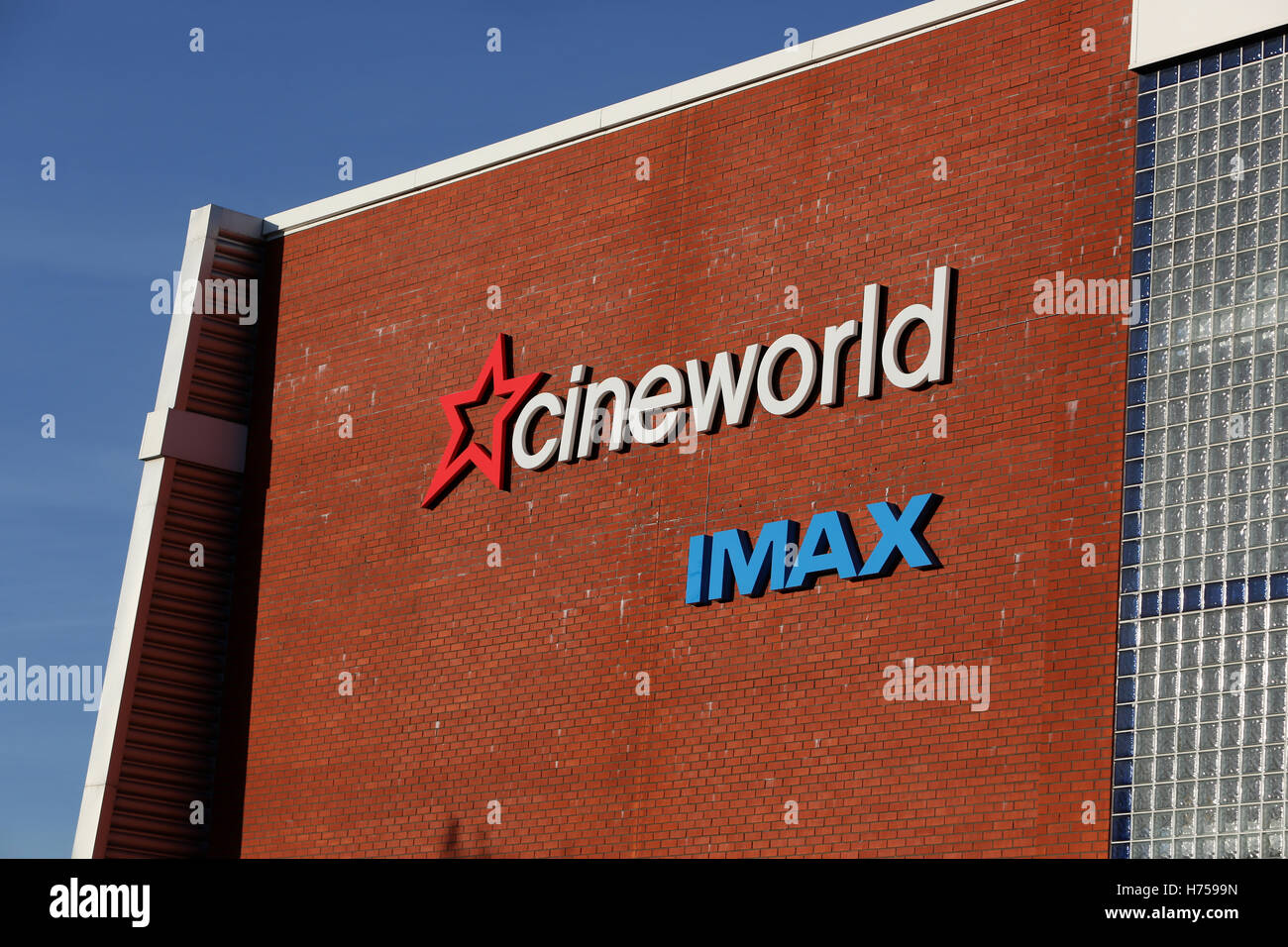 External views of the Cineworld IMAX Cinema in Chichester, West Sussex ...