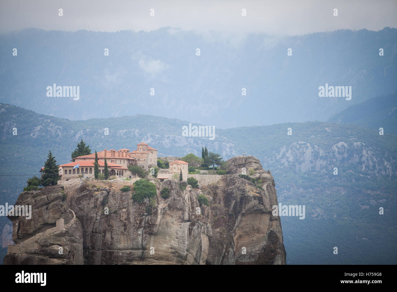 Color image of a monastery in Meteora, Greece Stock Photo - Alamy