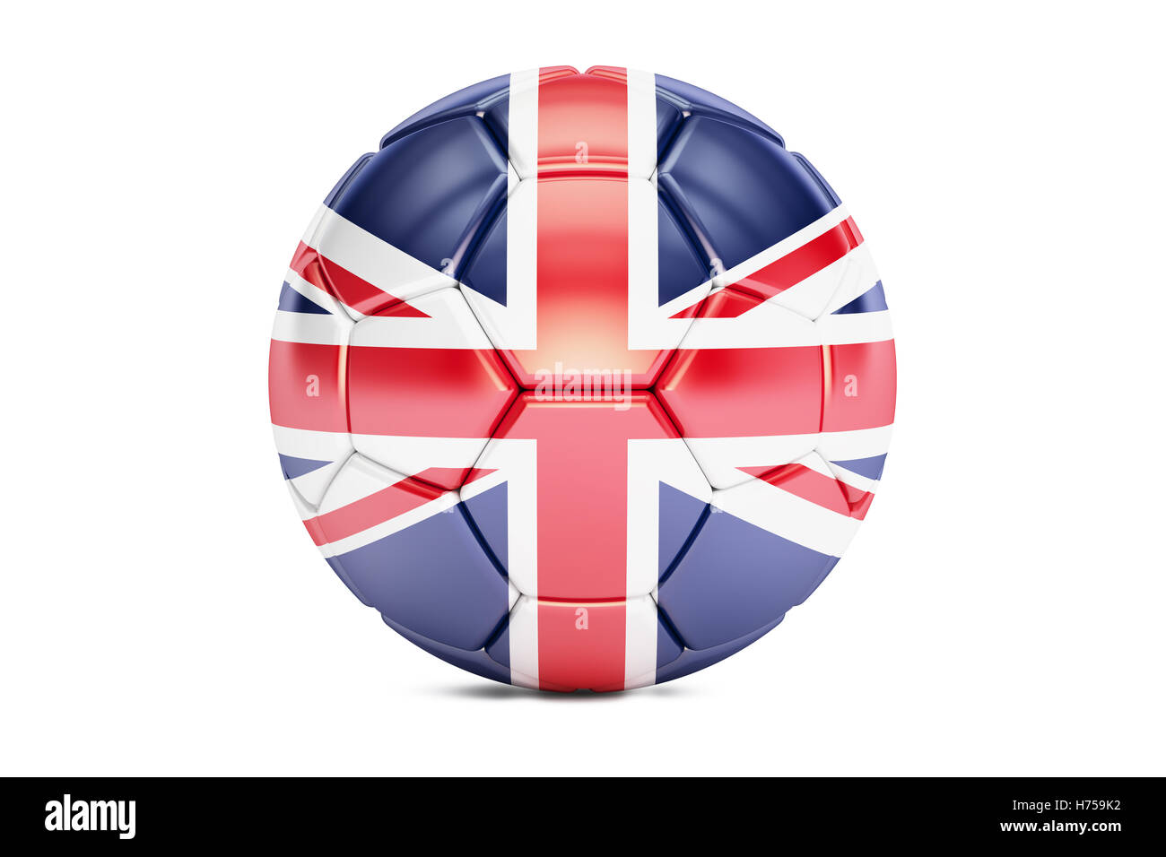 football ball with flag of United Kingdom, 3D rendering Stock Photo - Alamy
