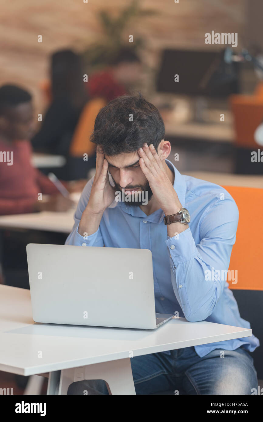 Pensive software developer thinking hi-res stock photography and images - Alamy