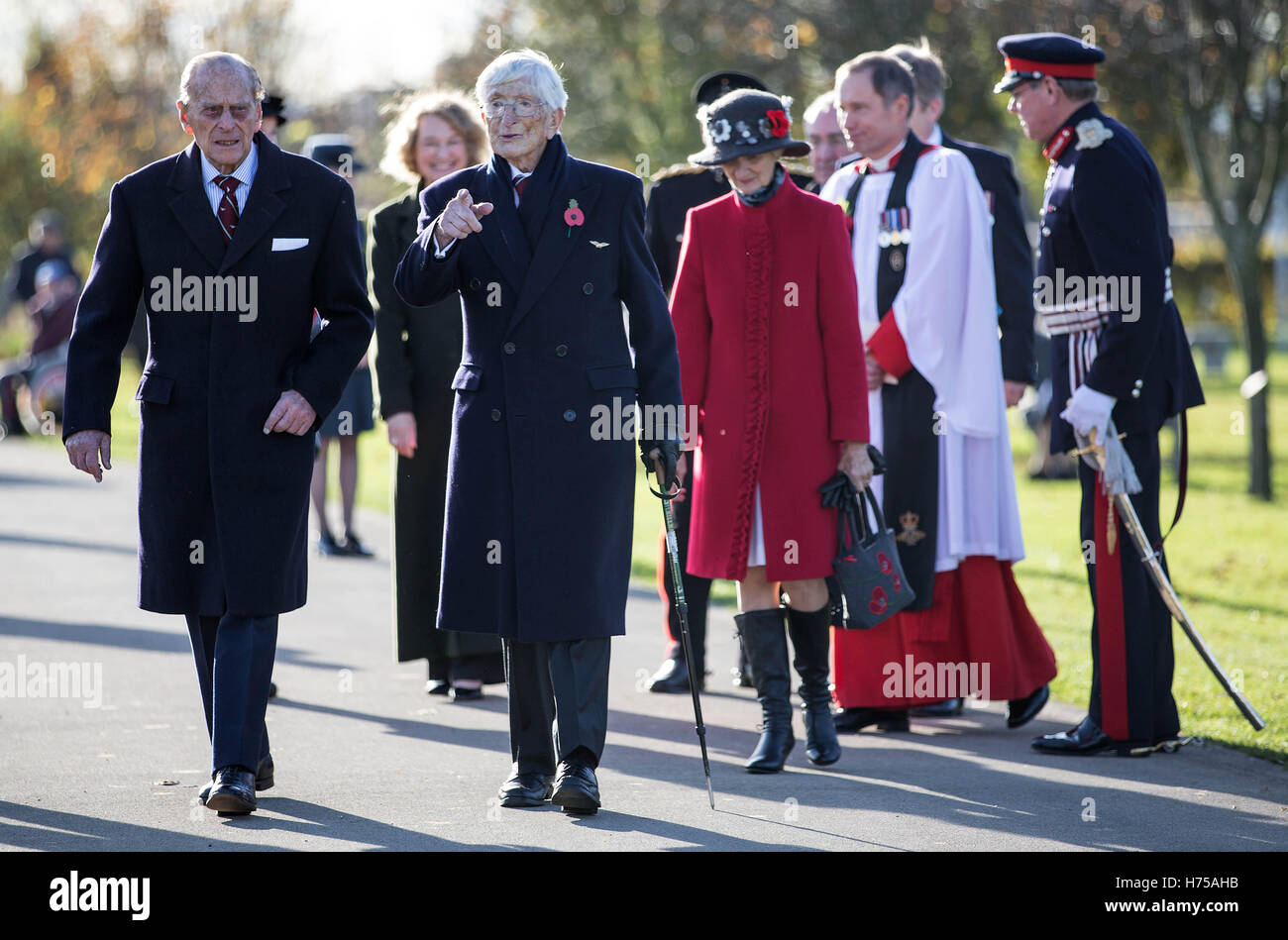 The duke of edinburgh walks with dr hi-res stock photography and images ...
