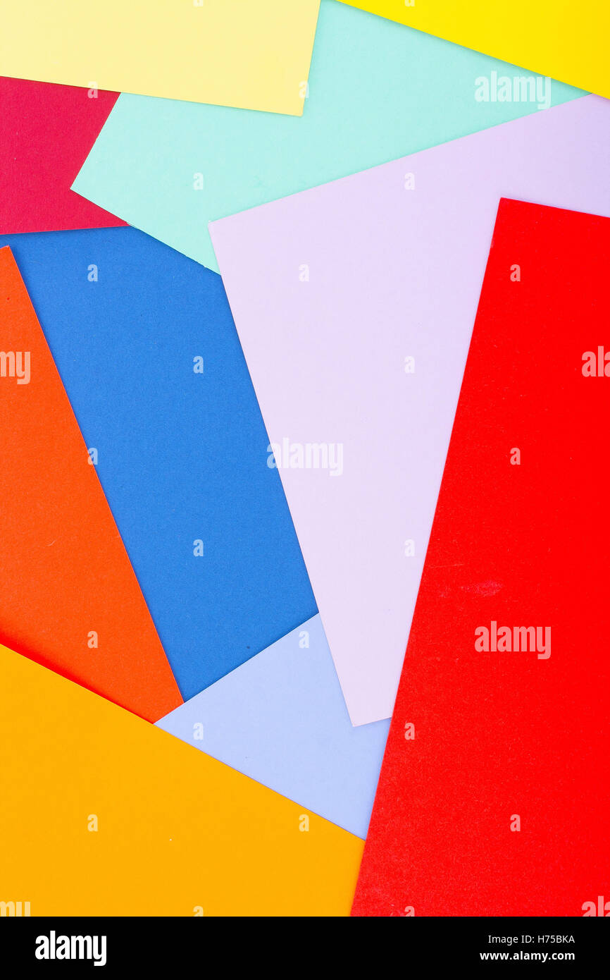 Paper cardboard. Colorful papers. Paper texture with red orange yellow ...
