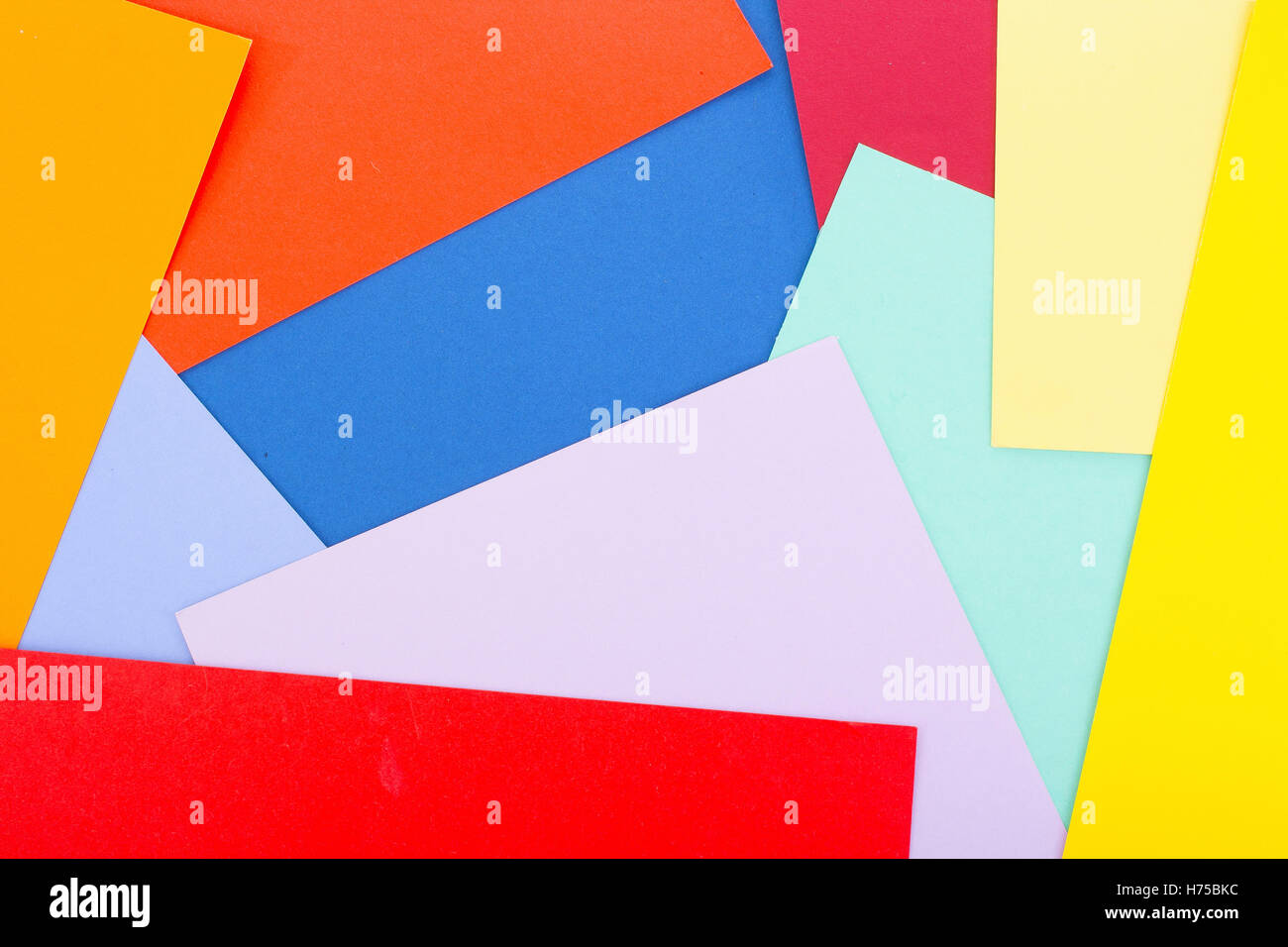 Paper cardboard. Colorful papers. Paper texture with red orange yellow ...