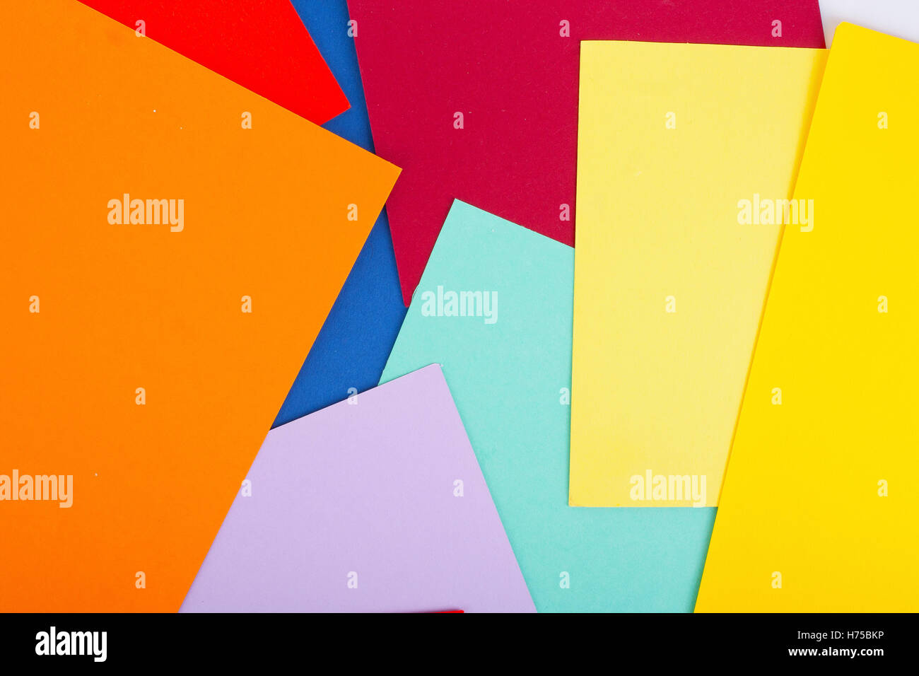 Paper cardboard. Colorful papers. Paper texture with red orange yellow ...