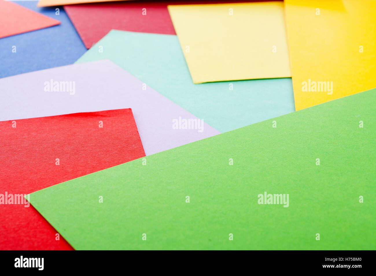 Paper cardboard. Colorful papers. Paper texture with red orange yellow ...