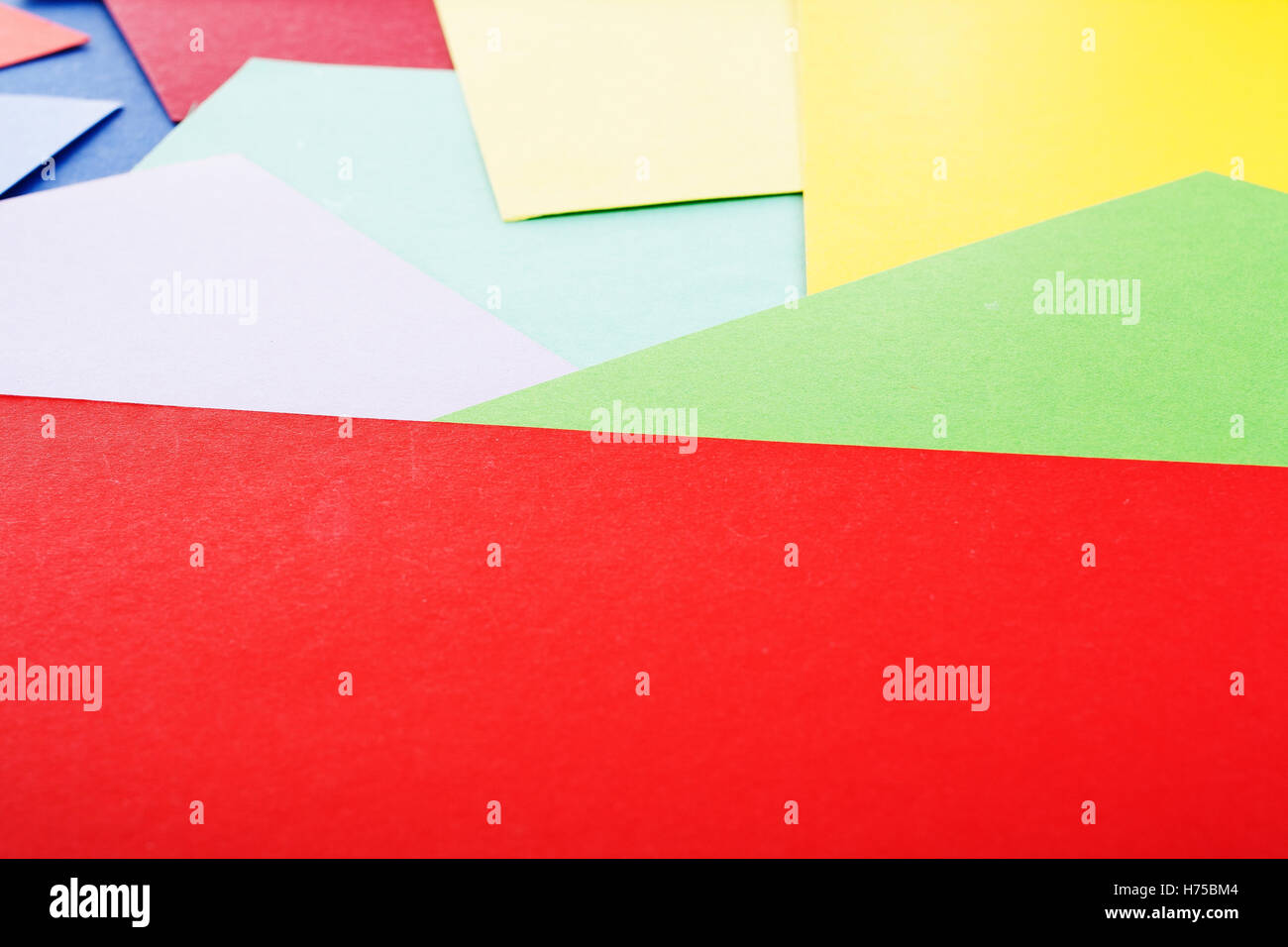 Paper cardboard. Colorful papers. Paper texture with red orange yellow ...