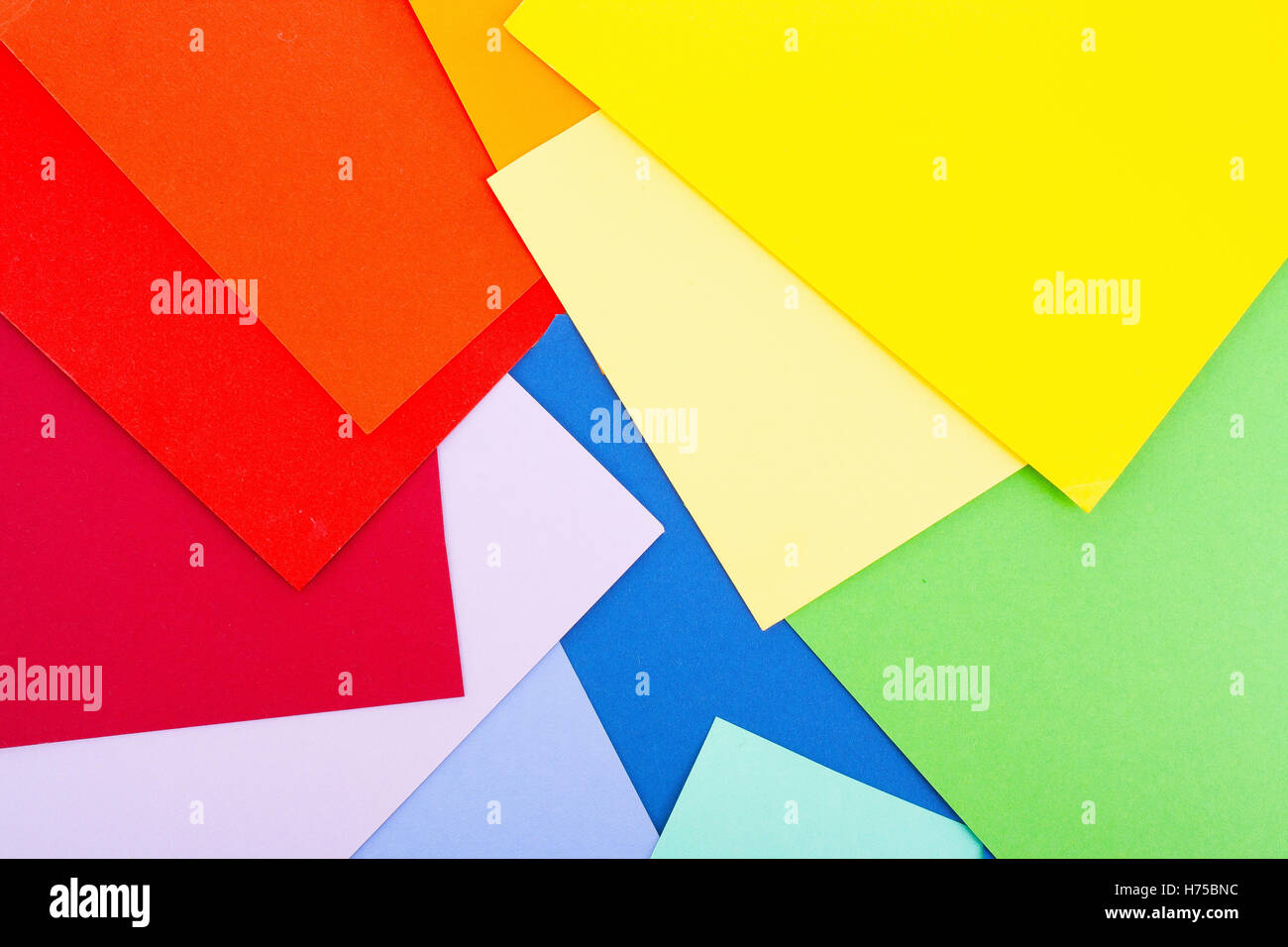 Paper cardboard. Colorful papers. Paper texture with red orange yellow ...