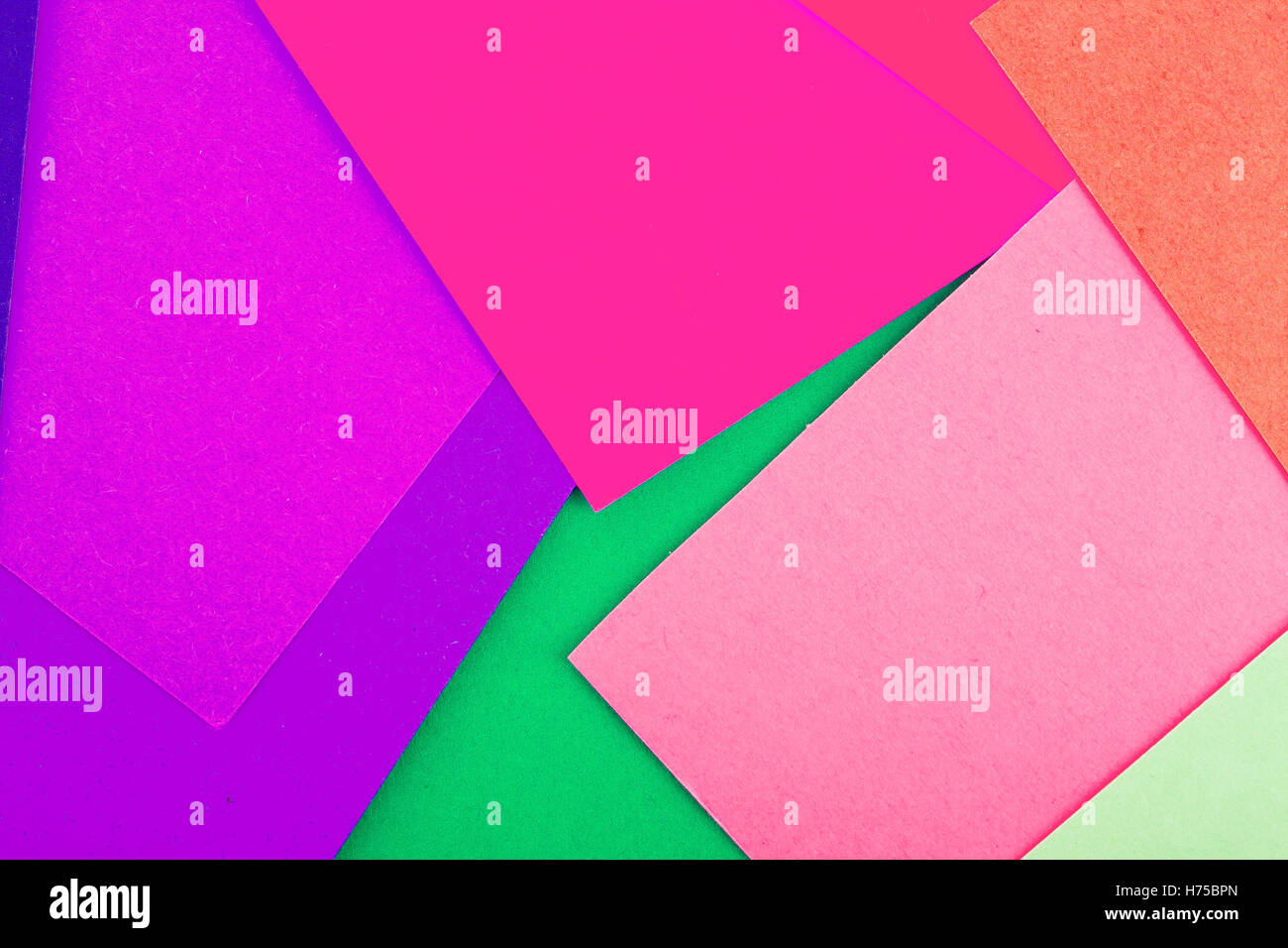 Paper cardboard. Colorful papers. Paper texture with green blue purple ...