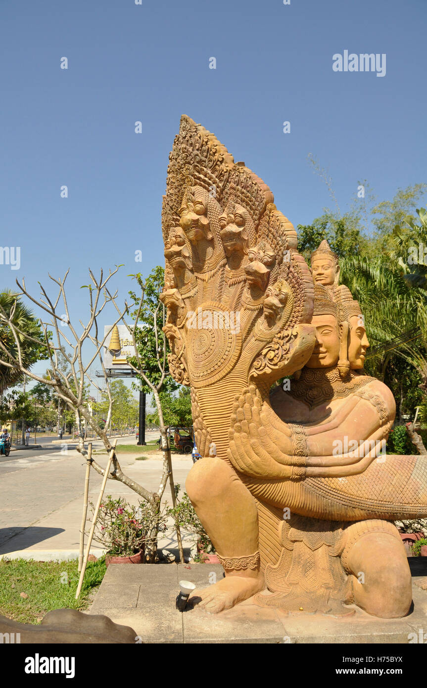 Angkor Wat naga Stock Photo - Alamy