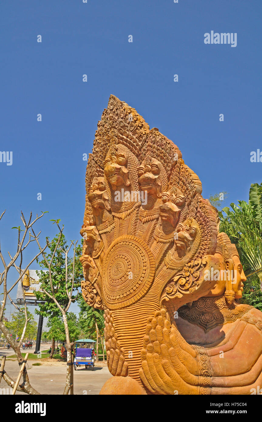 Angkor Wat naga Stock Photo - Alamy