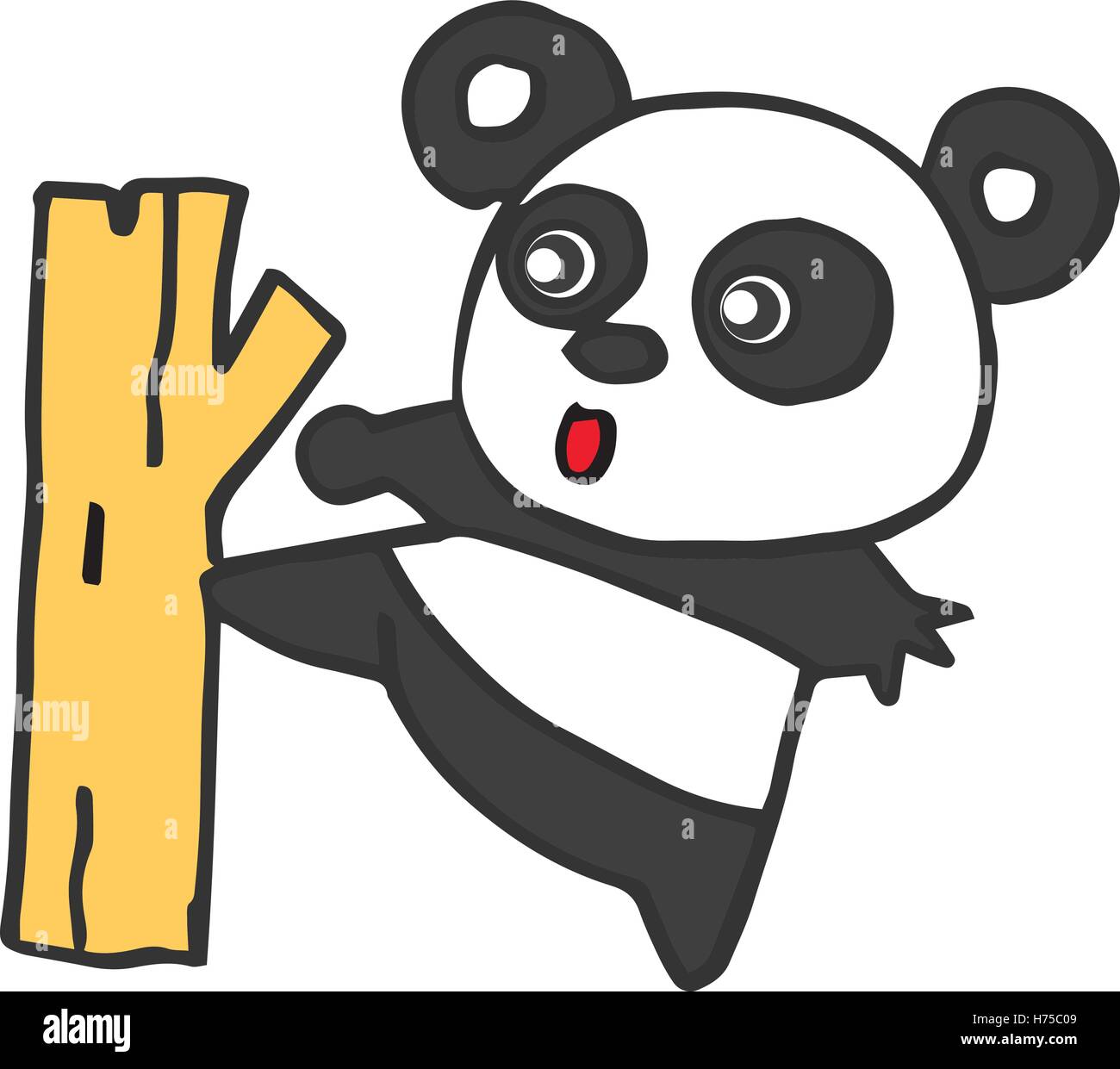 Animated Moving Panda